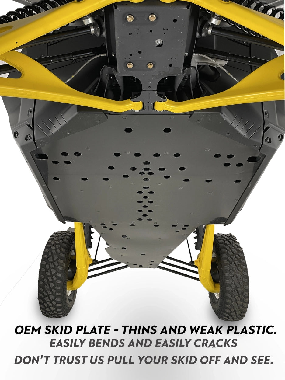 Skid Plate | Premium 3-Piece | UHMW | Can-Am Maverick R